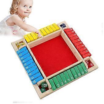 Wooden Board Table Math Game 1-4 Players Large Wooden Board Game ...
