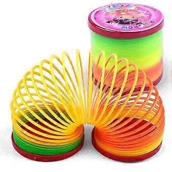 Rainbow Magic Spring, 12 PCS Colorful Rainbow Neon Plastic Spring Toy ...