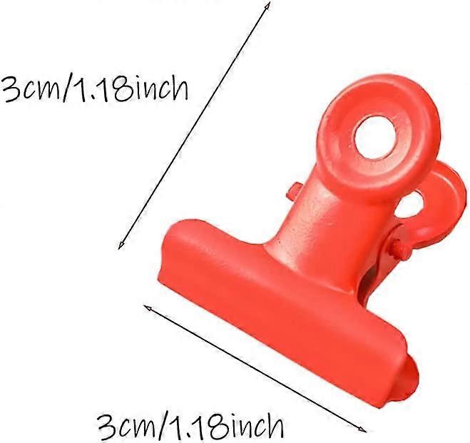 28 Piece 7 Kinds Color Metal Hinge Clip, Binder Clips, Small Bulldog ...