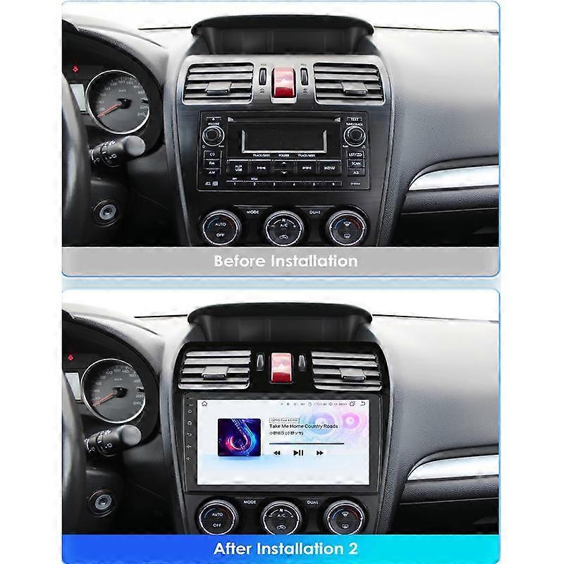 2 Din For Subaru Forester MK4 Impreza XV Crosstrek 2012-2015 Car Radio ...