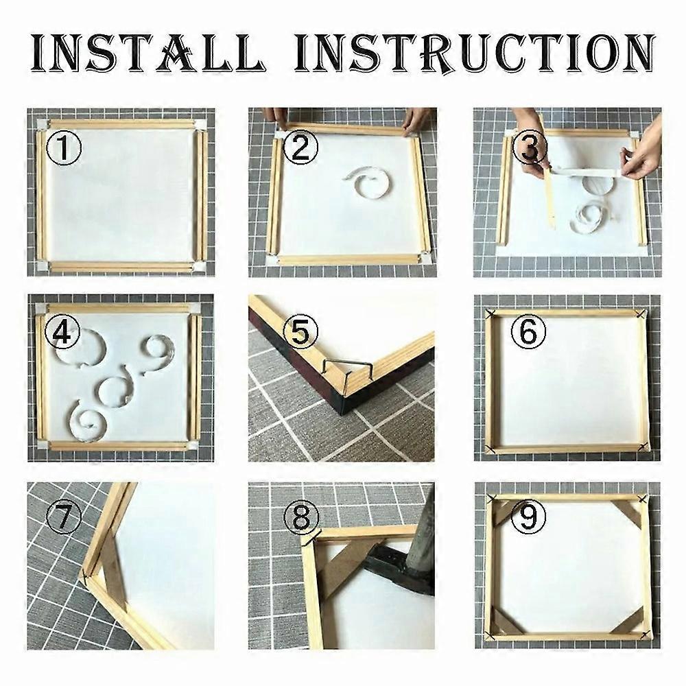 20 x 30cm Wooden Canvas Stretcher Bars Frames Kit DIY Solid Wood Strips ...