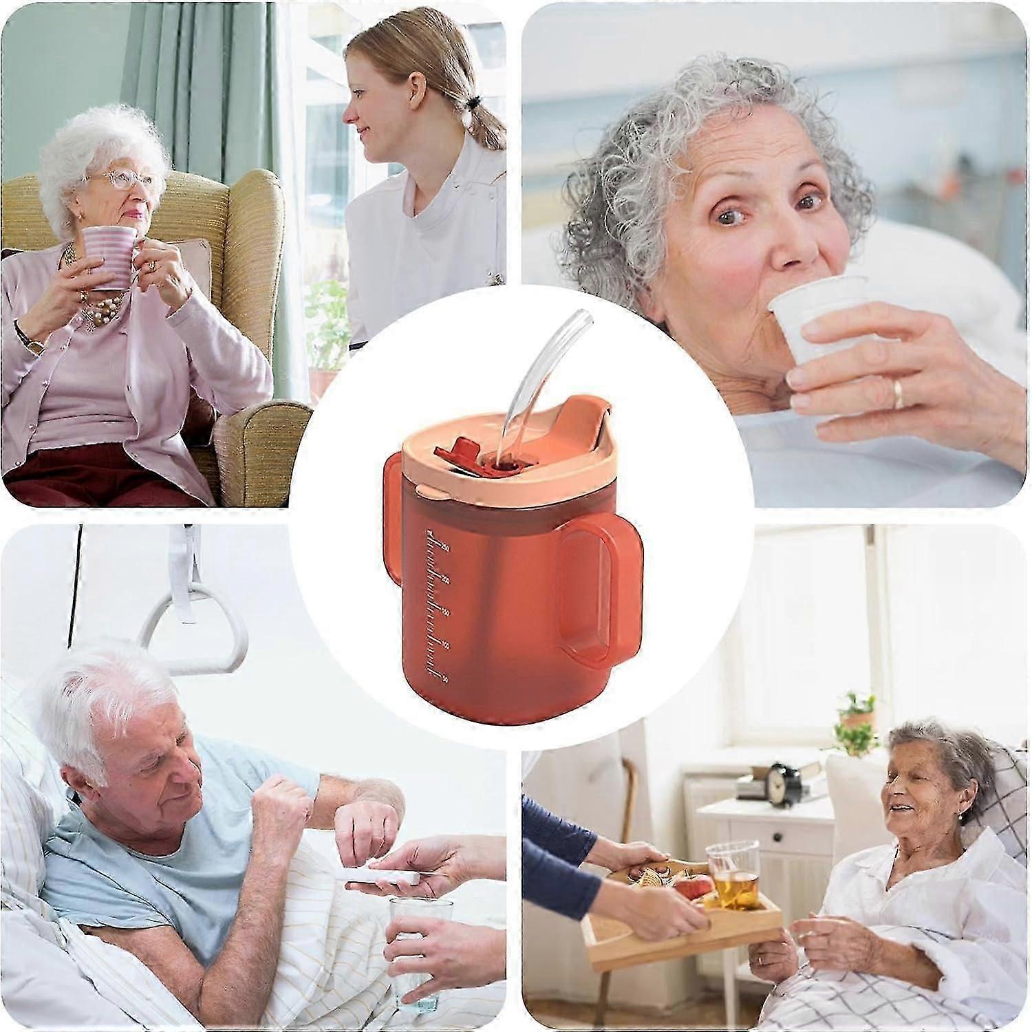 Adult Sippy Cup for Elderly, Convalescent Feeding Cup Drinking Cup with ...