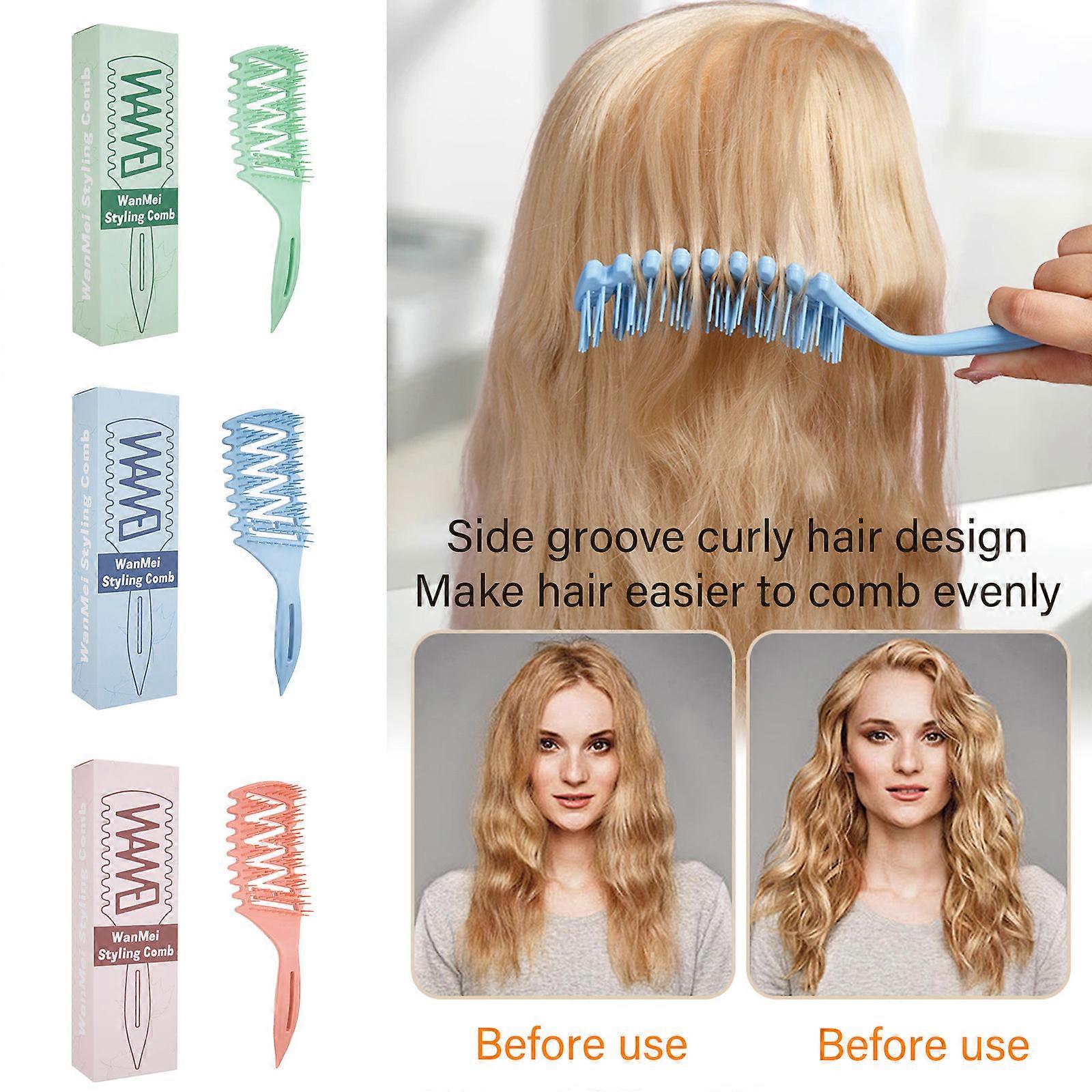 Convenient Hair Styling Comb for Creating Curled Hairstyles ...