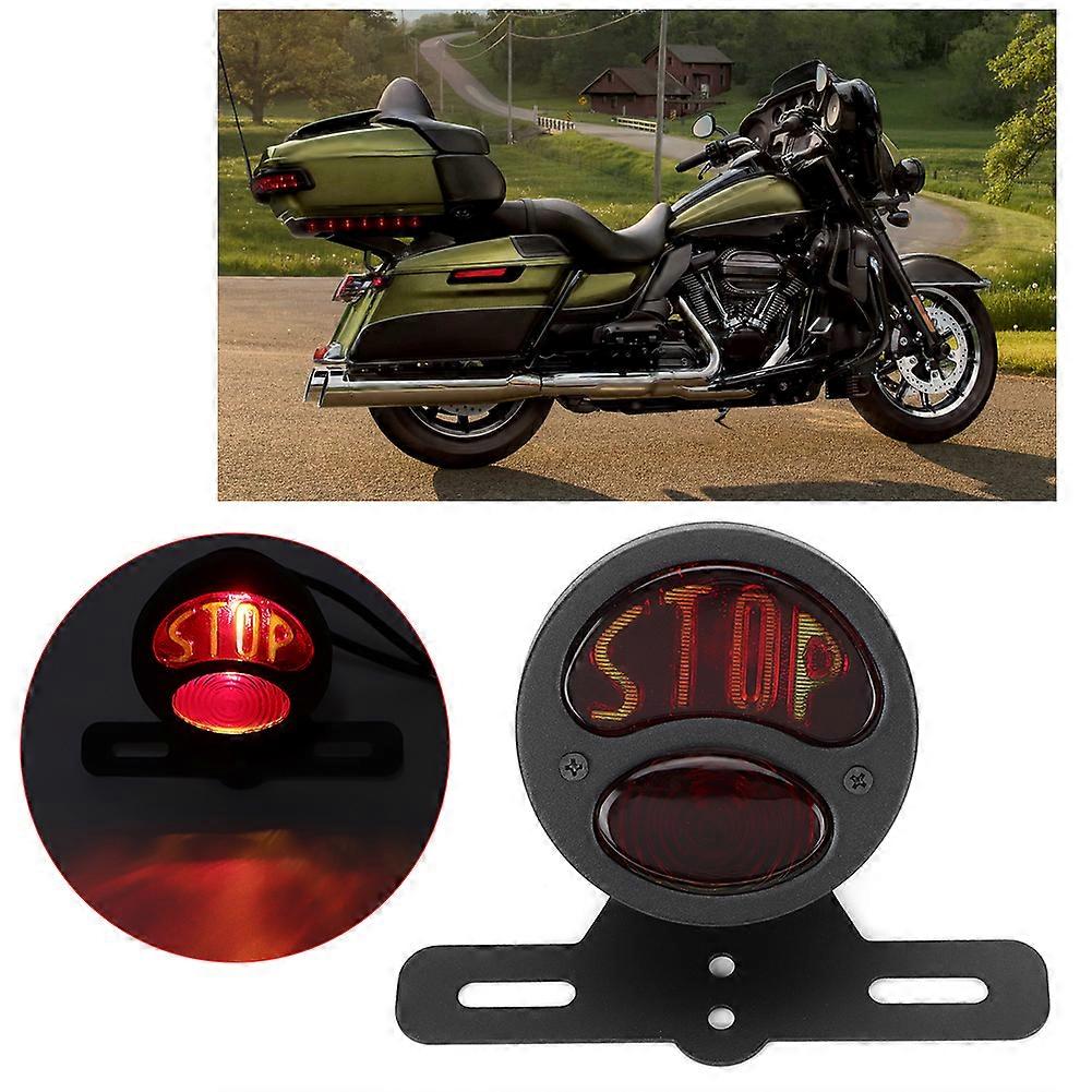 12V Universal Motorcycle Rear Tail Stop Light Brake Signal Lamp ...