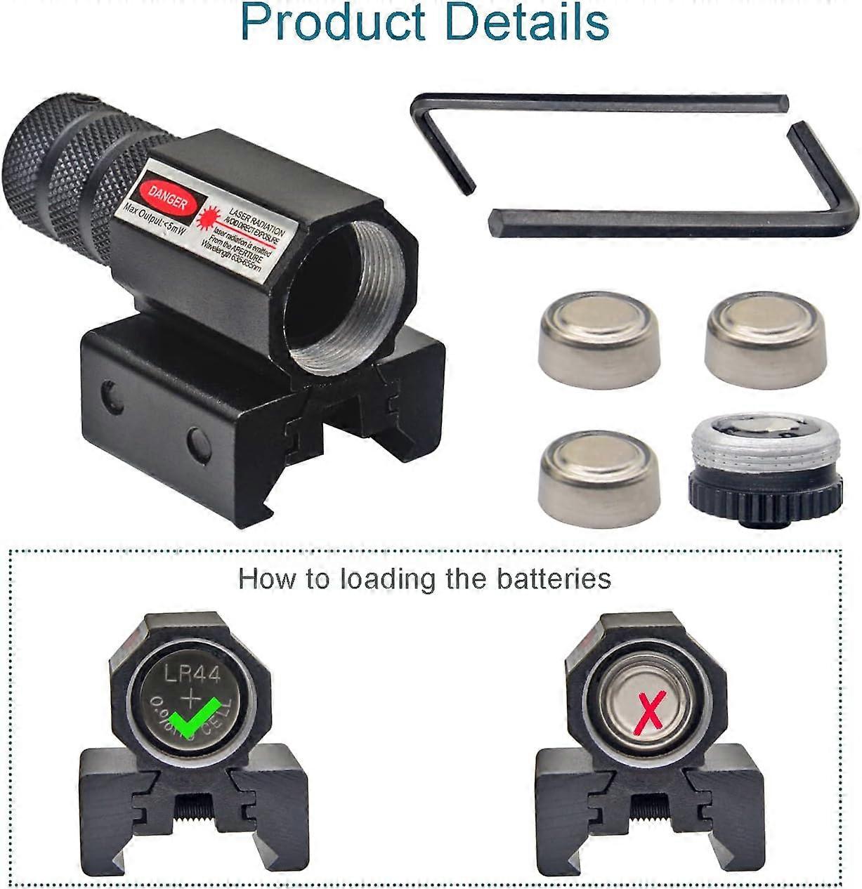 Compact Tactical Red/Green Laser Sight for Rifles and Handguns, Fits ...