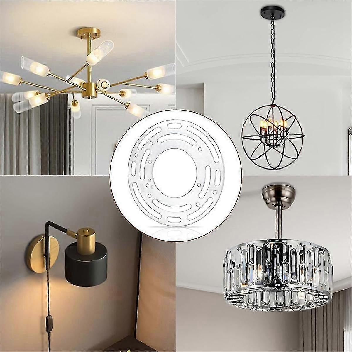 2 Pack Light Fixture Mounting Brackets, Ceiling Light Mounting Plate ...