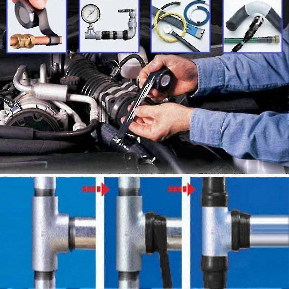 2 Pieces Of Adhesive Tape, High Temperature Resistant Black Silicone ...