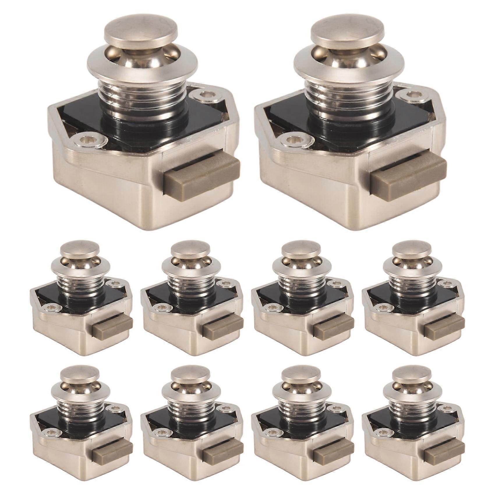 10Pcs Camper Car Push Lock RV Caravan Boat Motor Home Cabinet Drawer ...