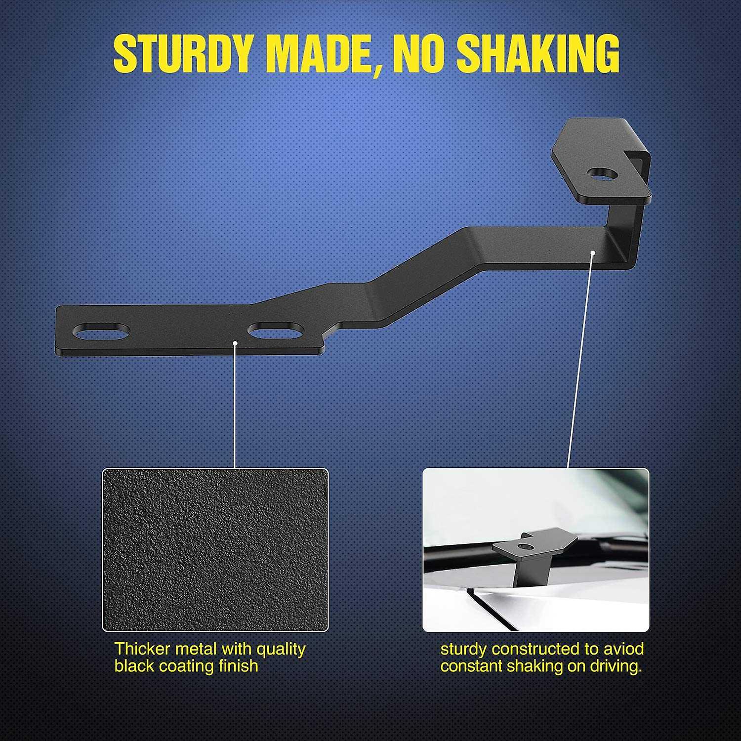 Led Light Pod Metal Hood Mount Bracket Kit/ditch Hood Light Brackets ...