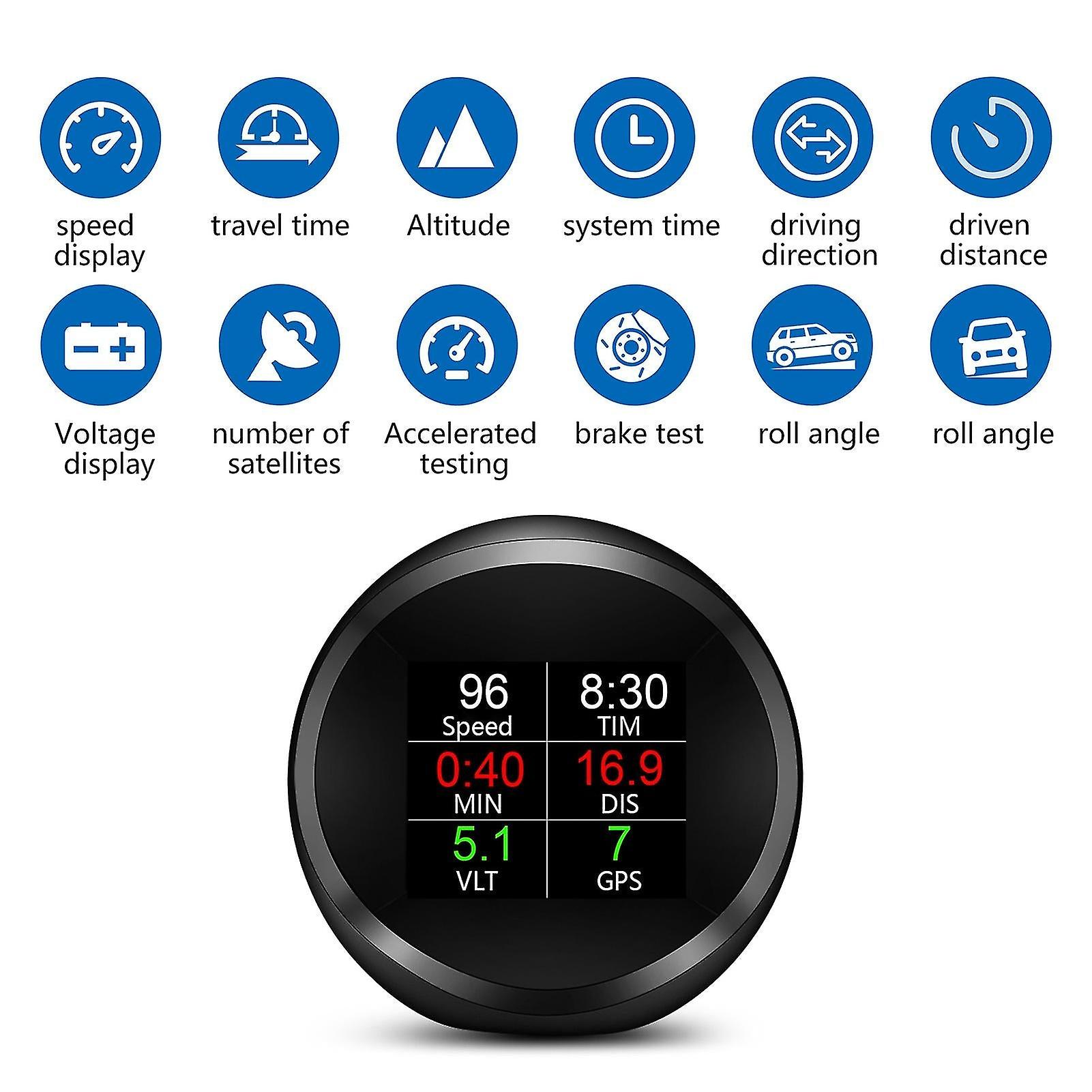 Black Gps Speed Slope Meter, Digital Inclinometer Level & Angle Gauge ...