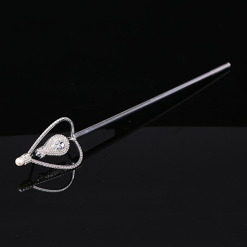 Queen Wand Glittery Rhinestone 50cm Princess Party Costume Pageant ...