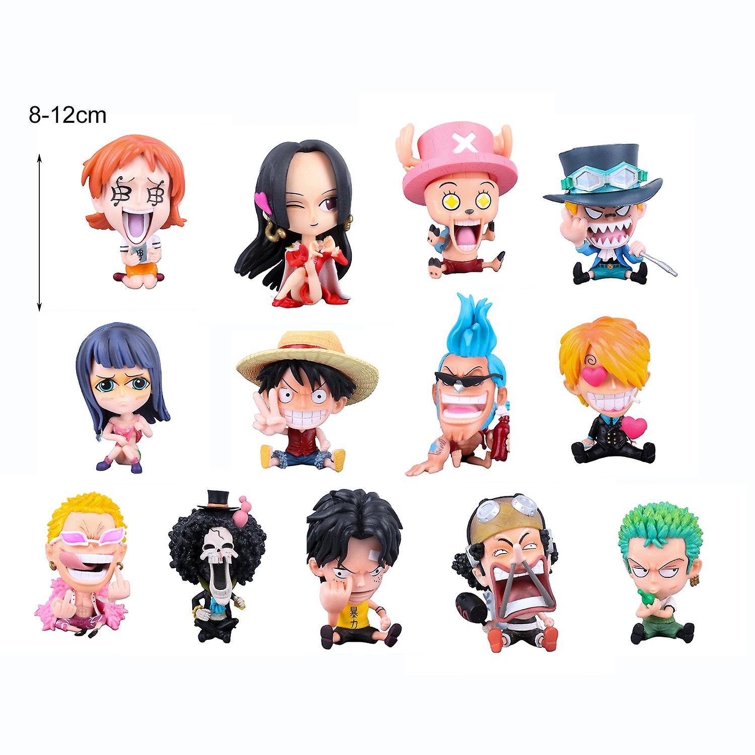 Model Toy Anime One Piece Figure Luffy Roronoa Zoro Sanji PVC Mini ...