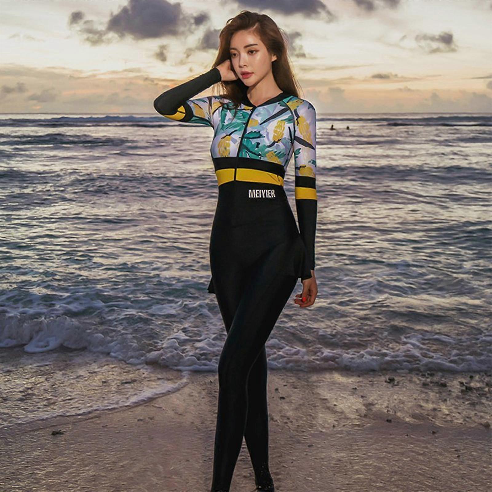 Women Swimsuit Set Two Piece Wetsuit for Scuba Diving Summer Spring ...