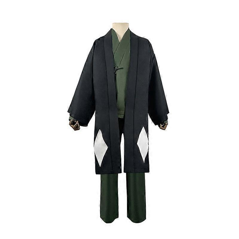 Anime Bleach Urahara Kisuke Cosplay Costume Men Women Black Kimono ...