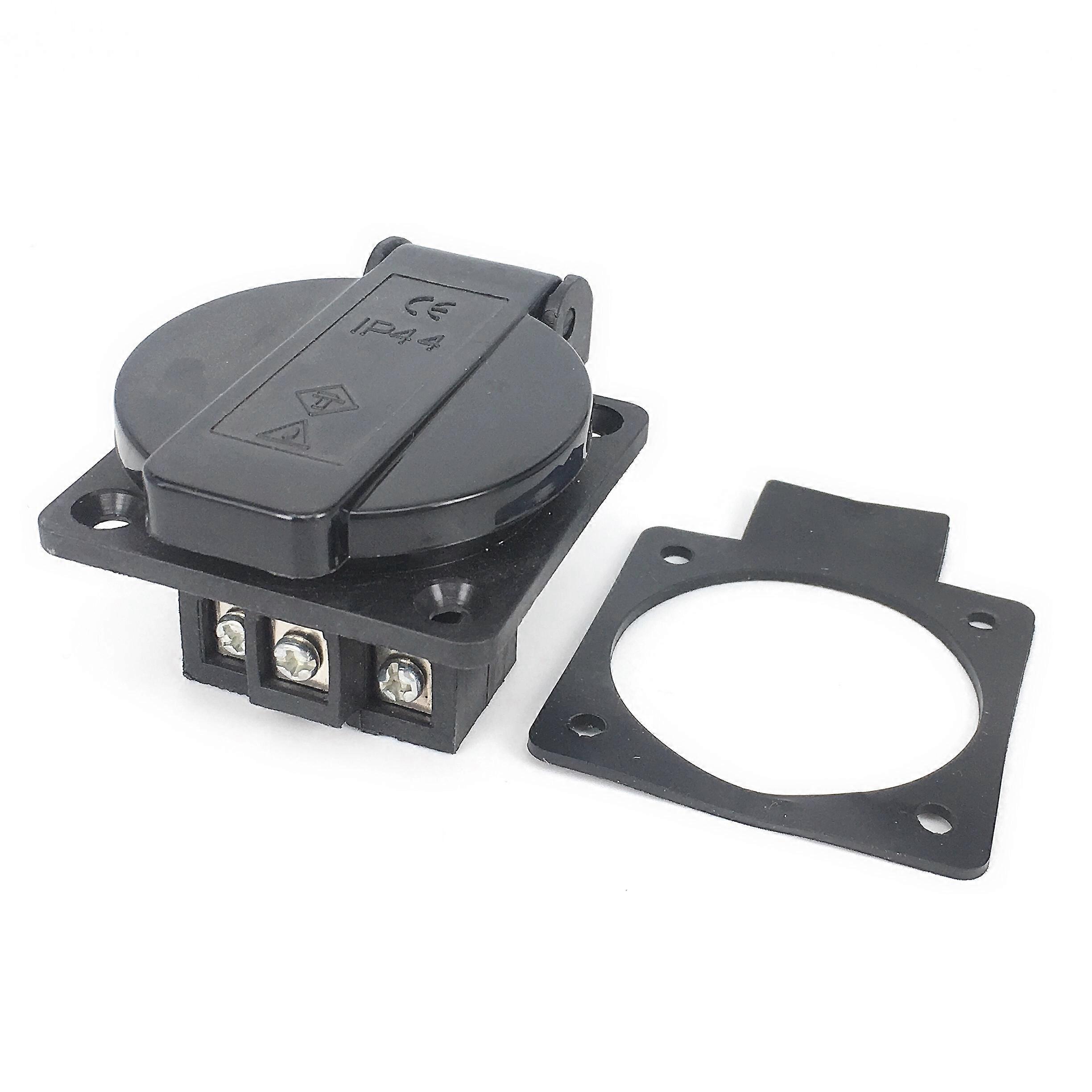 Swiss Industry Safety Universal Power Socket Black Blue 10a 250v Ip44 ...