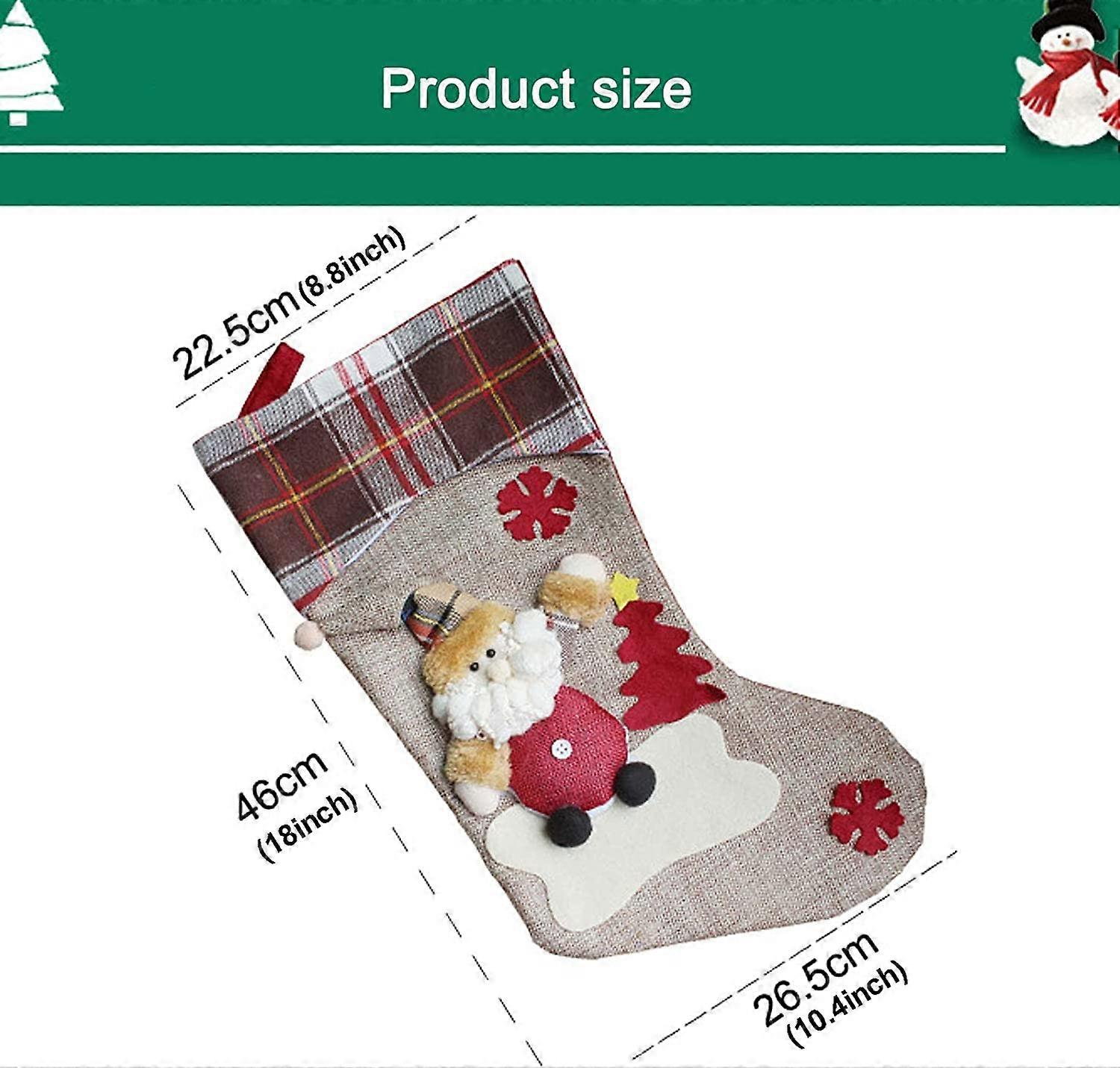 Christmas Stocking, 3 Piece Christmas Stockings,Personalized Christmas ...