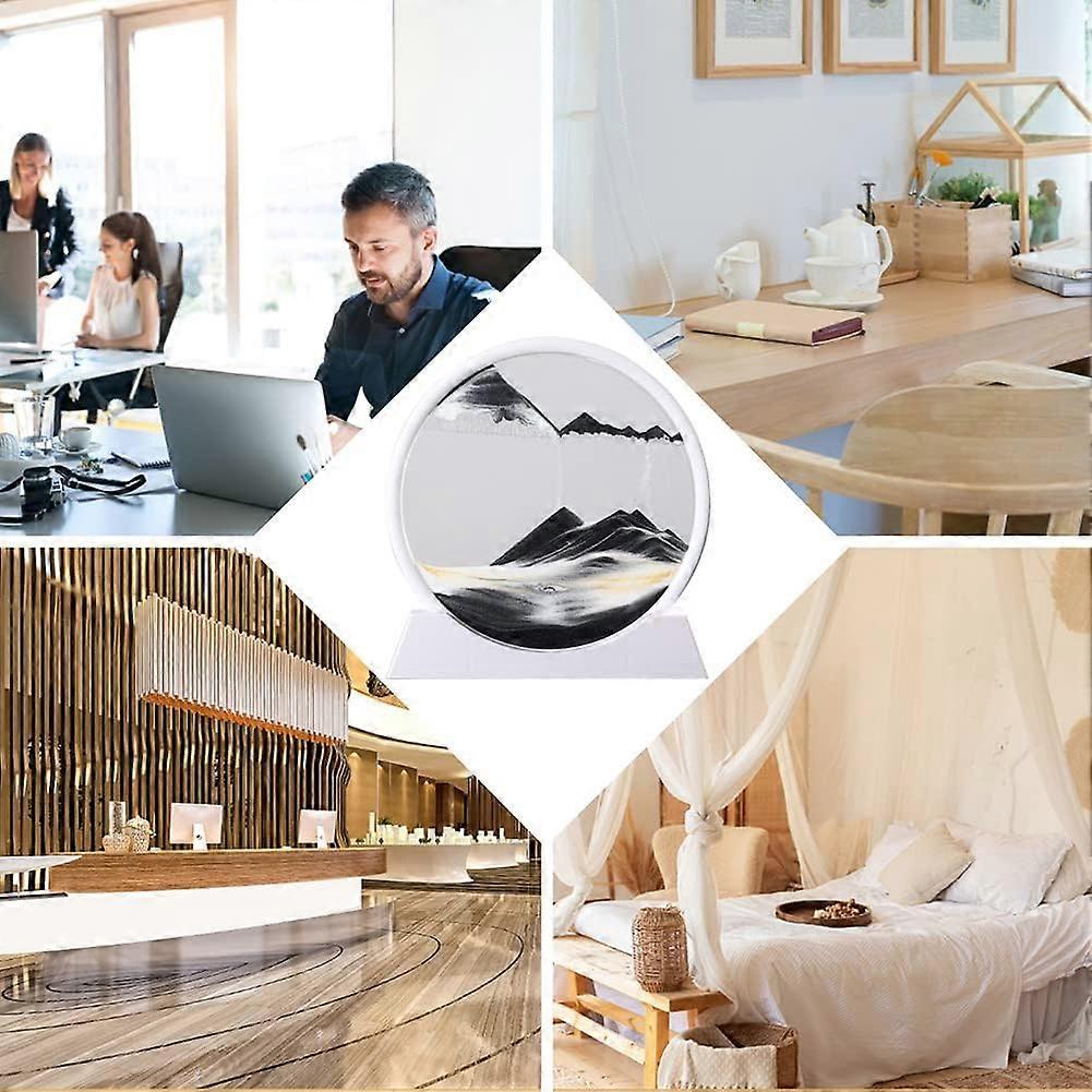 Moving Sand Art Pictures Sandscape Sand Art 3D Hourglass Deep Sea Sand ...