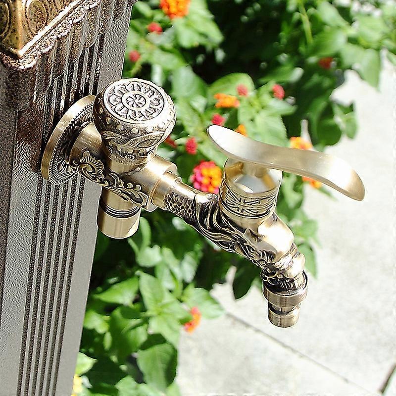 Retro Faucet Garden Tap Decorative Faucet Outdoor Wall Mounted Faucet ...