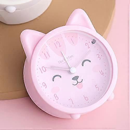 Children Cute Animal Alarm Clock Silent Non Ticking Silicone Clock ...