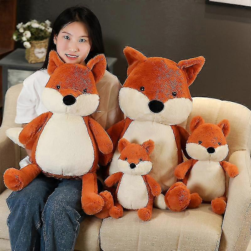 35-90cm Soft Fluffy Fox Plush Toy Cute Cartoon Animal Fox Stuffed Doll ...