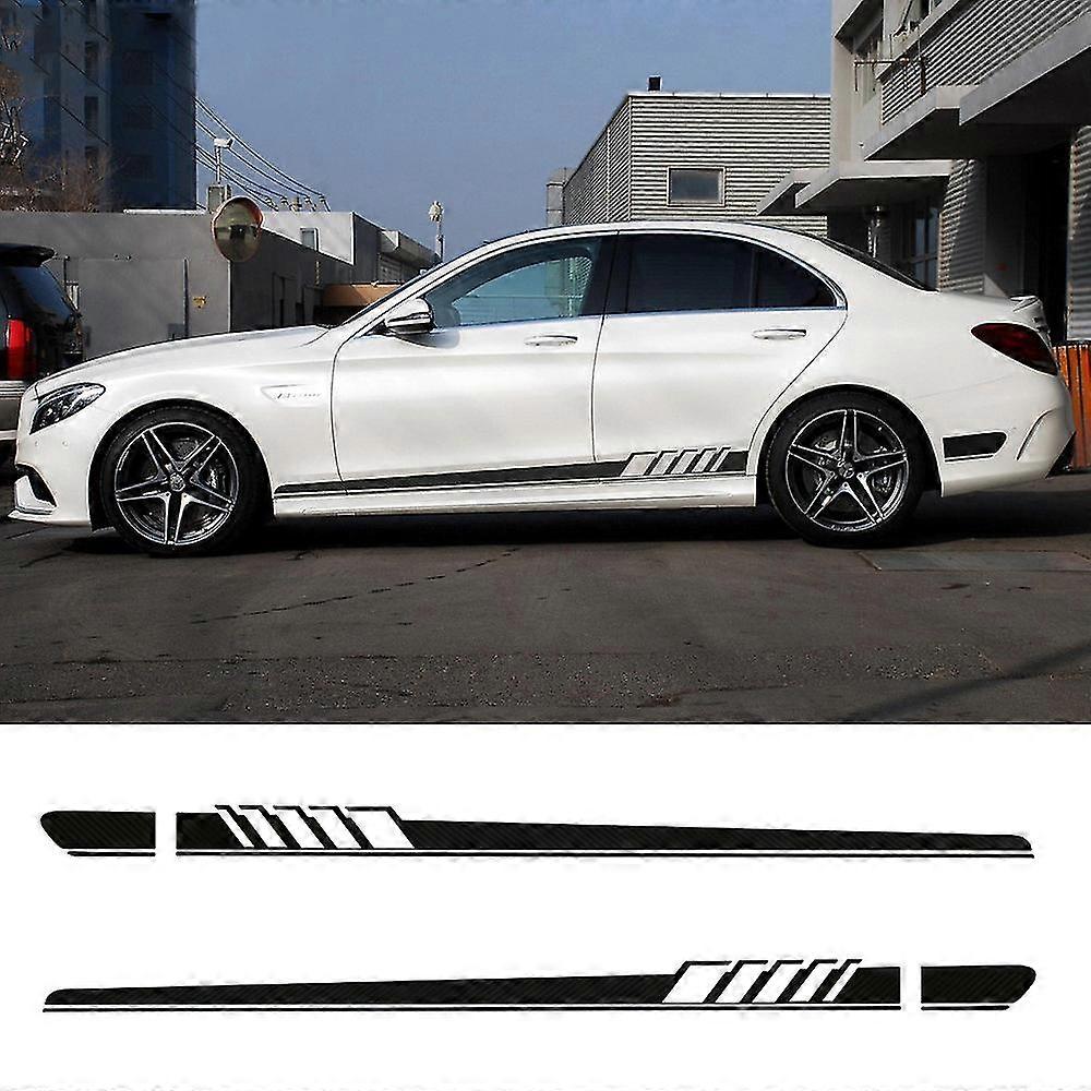 Car Waist Side Skirt Decoration Stickers Decals For Mercedes Benz ...