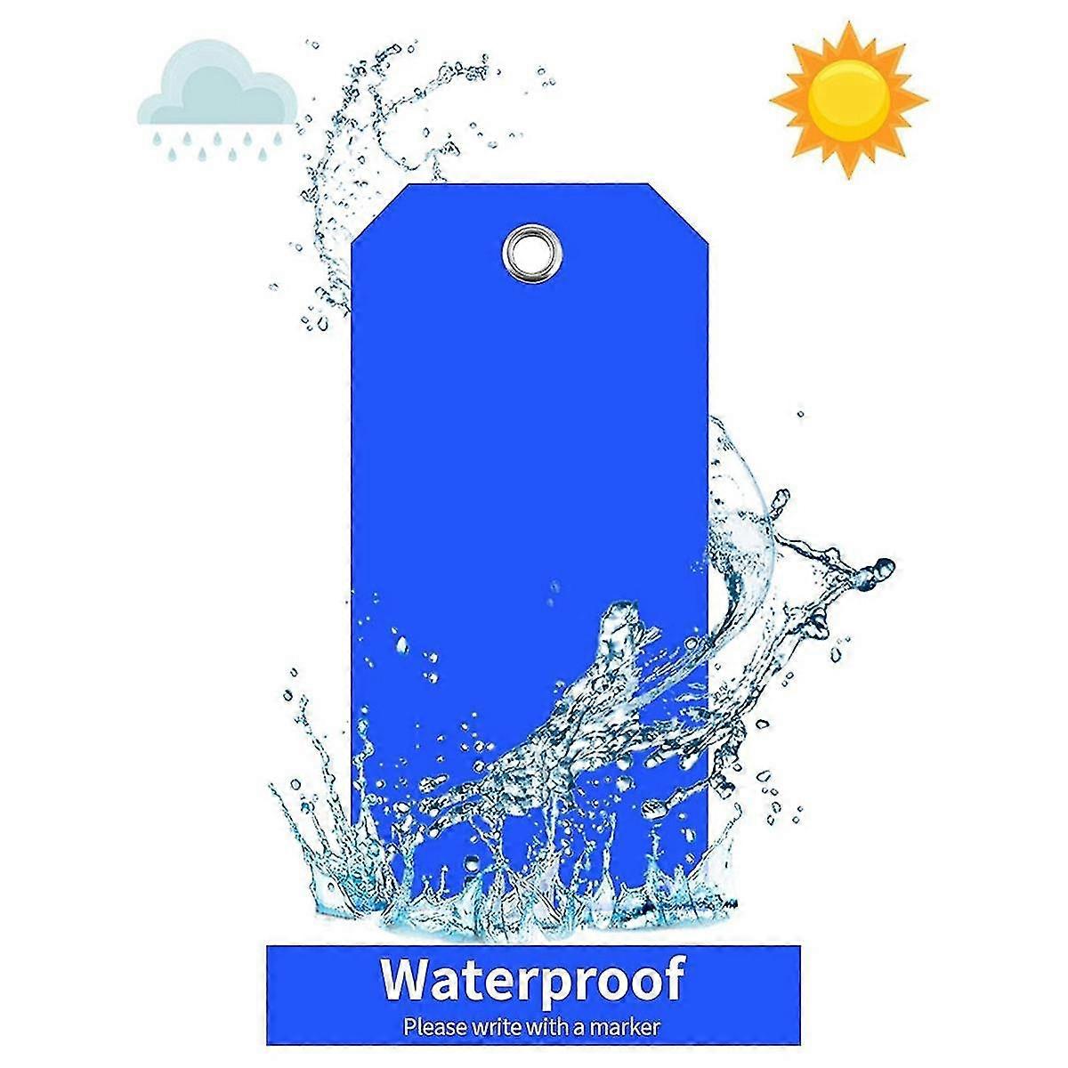 500 Pieces 4 3/4inch X 2 3/8inch Plastic Shipping Tags Colorful Blank ...