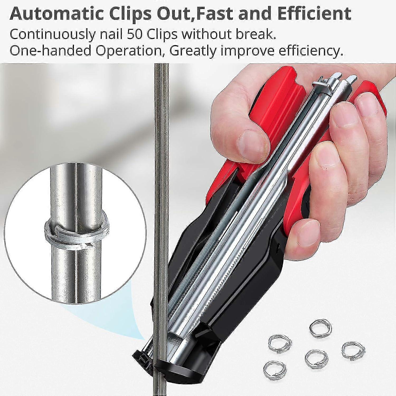 Automatic Wire Clip Circlip Plier Fence Stapler With 2500pcs Galvanized ...