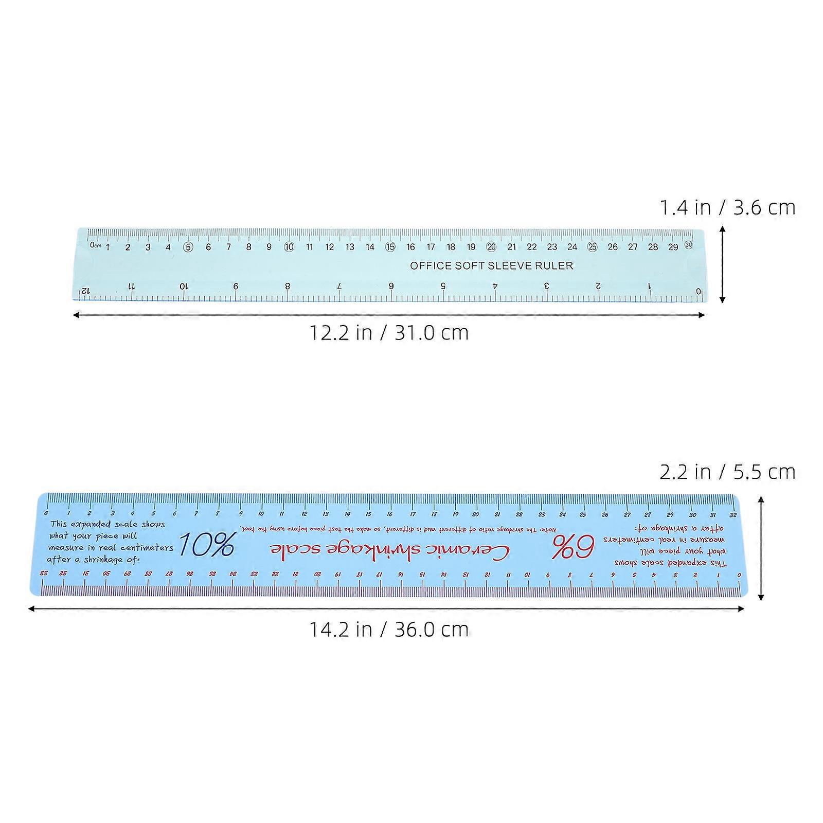 2pcs Ceramic Sculpture Used Clay Ruler Clay Ruler For Models Shrinkage ...