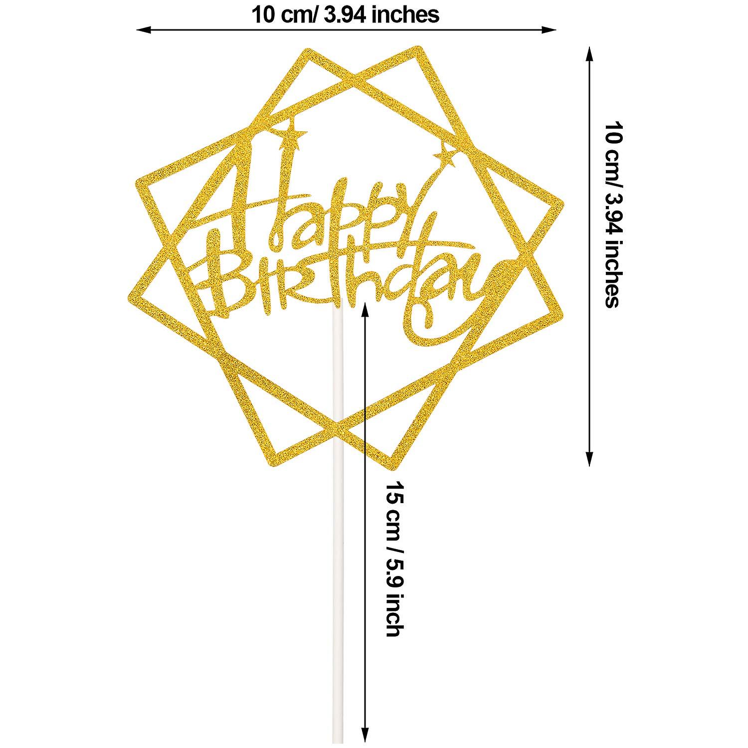 40 Pieces Birthday Cake Toppers Happy Birthday Cake Topper Picks ...