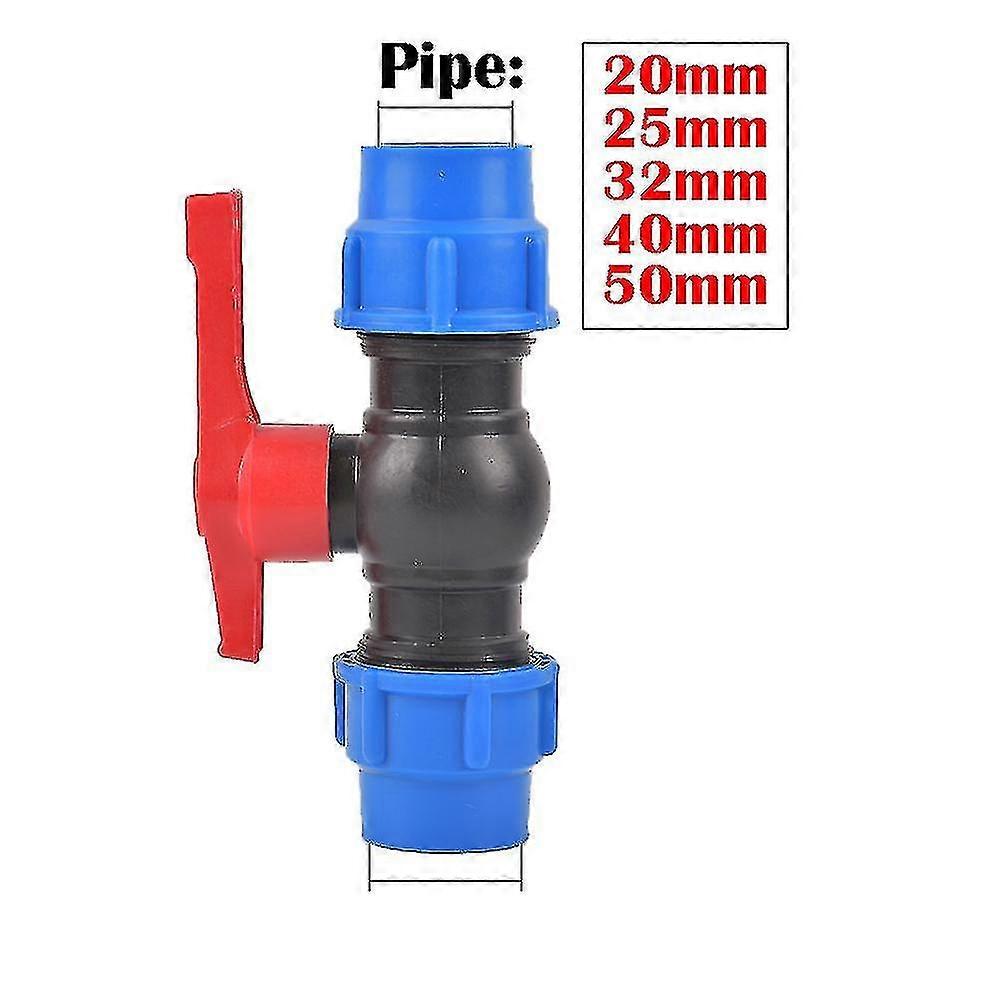 20/25/32/40/50mm Pvc Pe Tube Tap Water Splitter Plastic Valve Connector ...