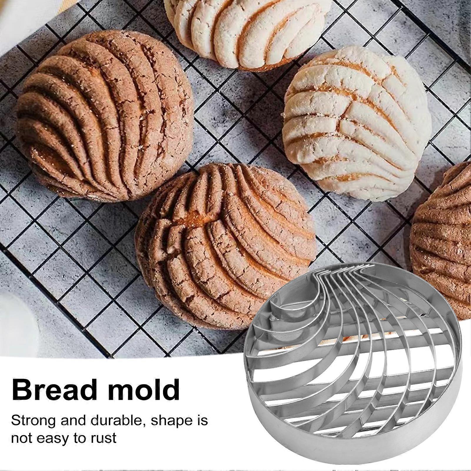 Stainless Steel Concha Cutter 4 Inches Two-Sided Bread Mold for Pan ...