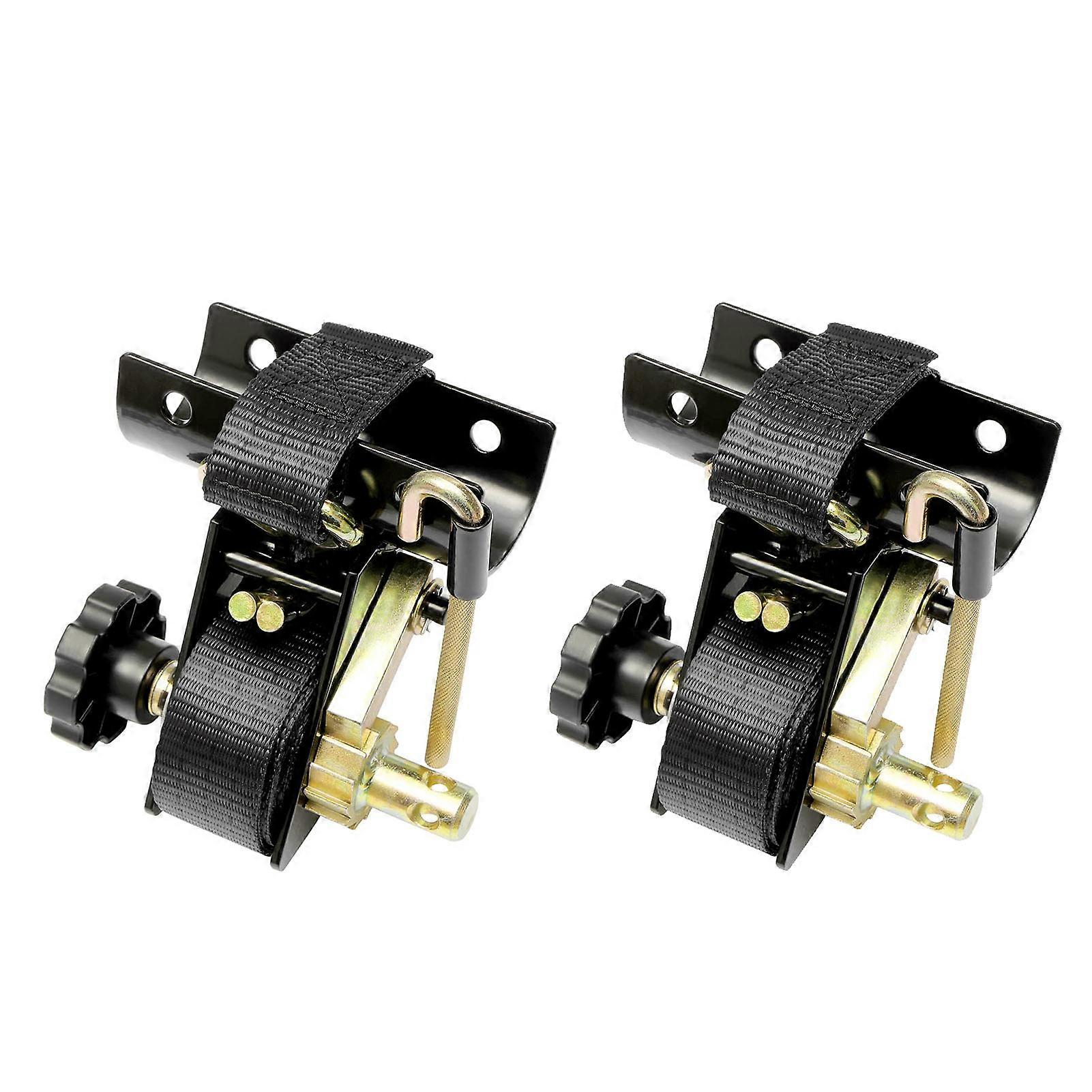 Ladder Rack Ratchet Straps with J Hook 2in Black Tube Mount 1.5in X 7 ...