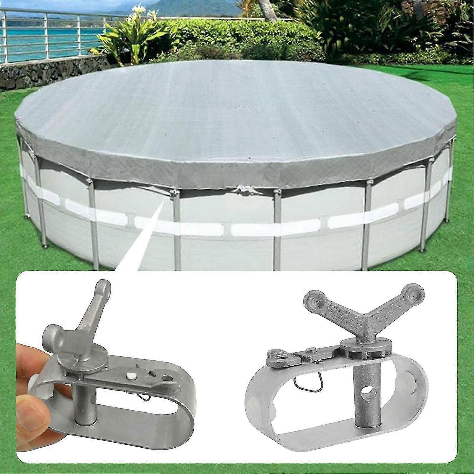 1pcs Swimming Pool Cover Clamp Wire Rope Tensioner - Pool Cover Winch ...