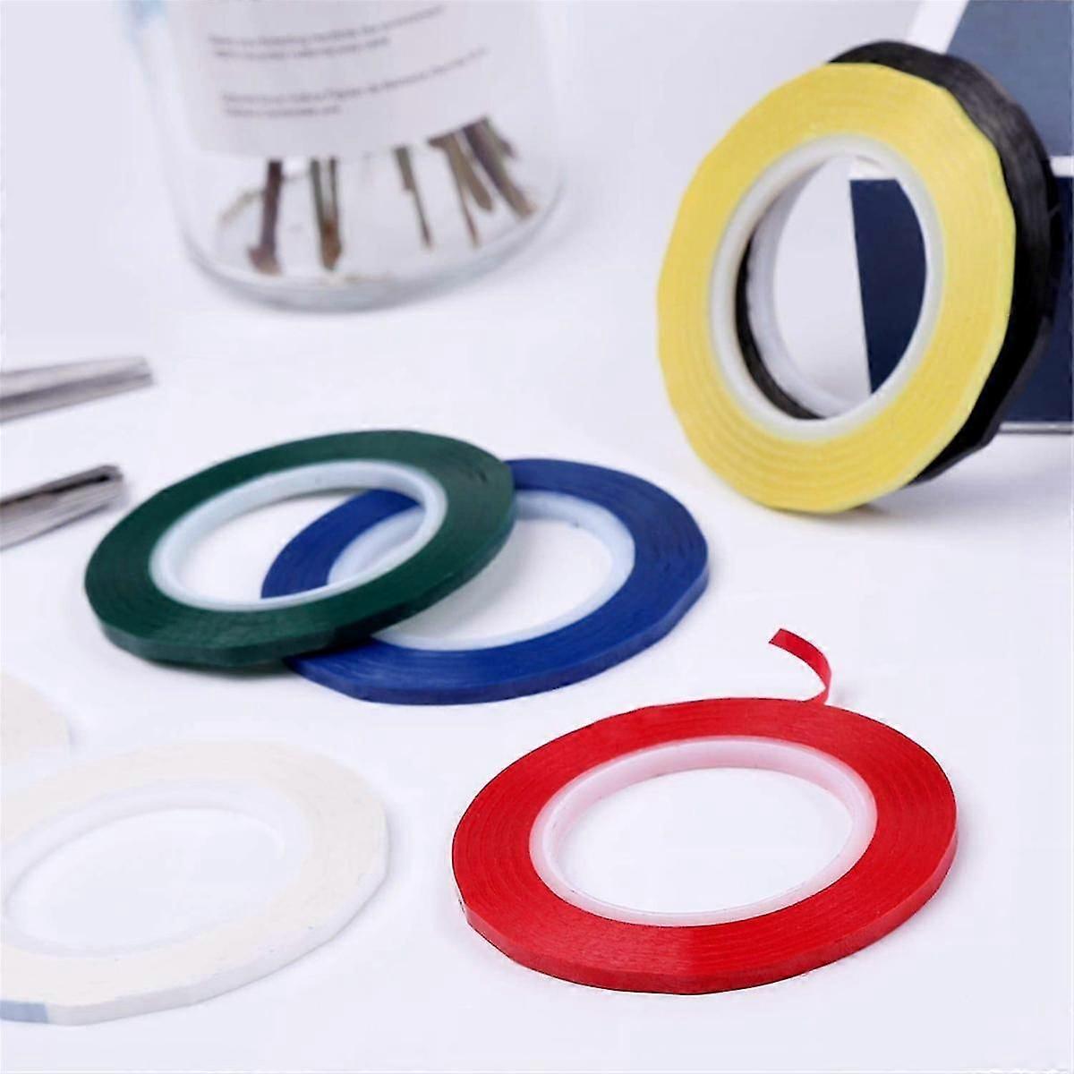 6 Rolls 1/8 Whiteboard Tape Thin White Board Tape Lines Pinstripe Dry ...