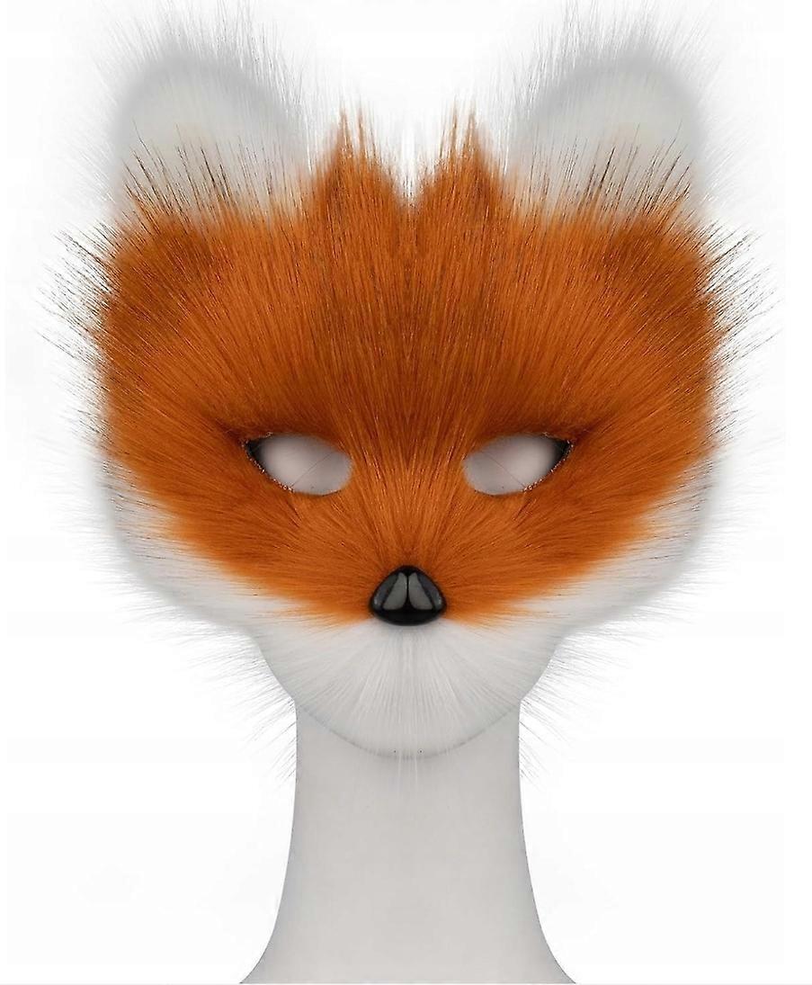 Cosplay Mask Furry Tail Paw Mittens Wolf Fox Furry Set Of 3pcs | Fruugo UK