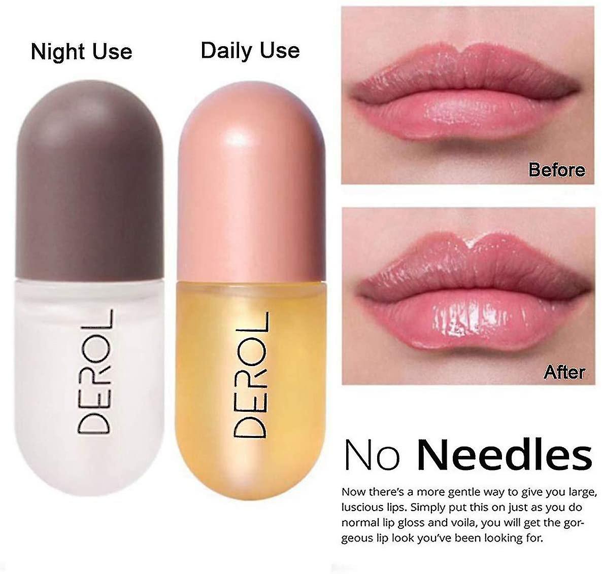 Natural Lip Plumper Lip Care Serum Derol Lip Plumper Lip Enhancer For ...