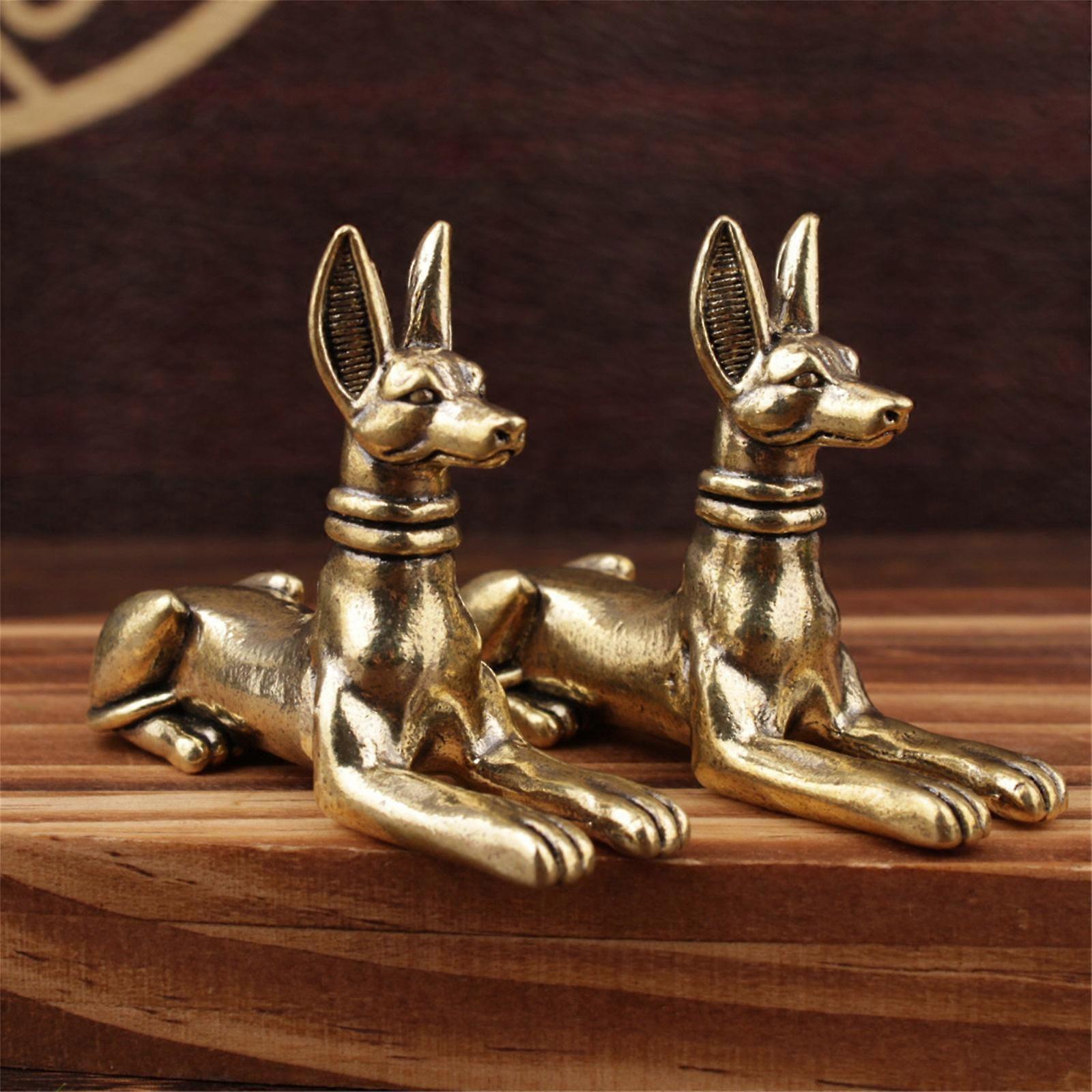 mässing hund statyer figurer sittande hund staty figurer skulpturer ...
