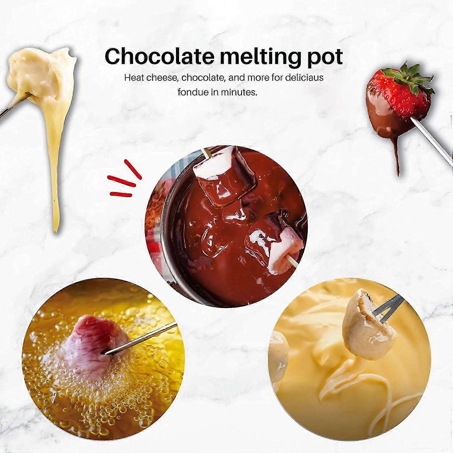 Ice Cream Chocolate Cheese Hot Pot Melting Pot Fondue Set | Fruugo UK