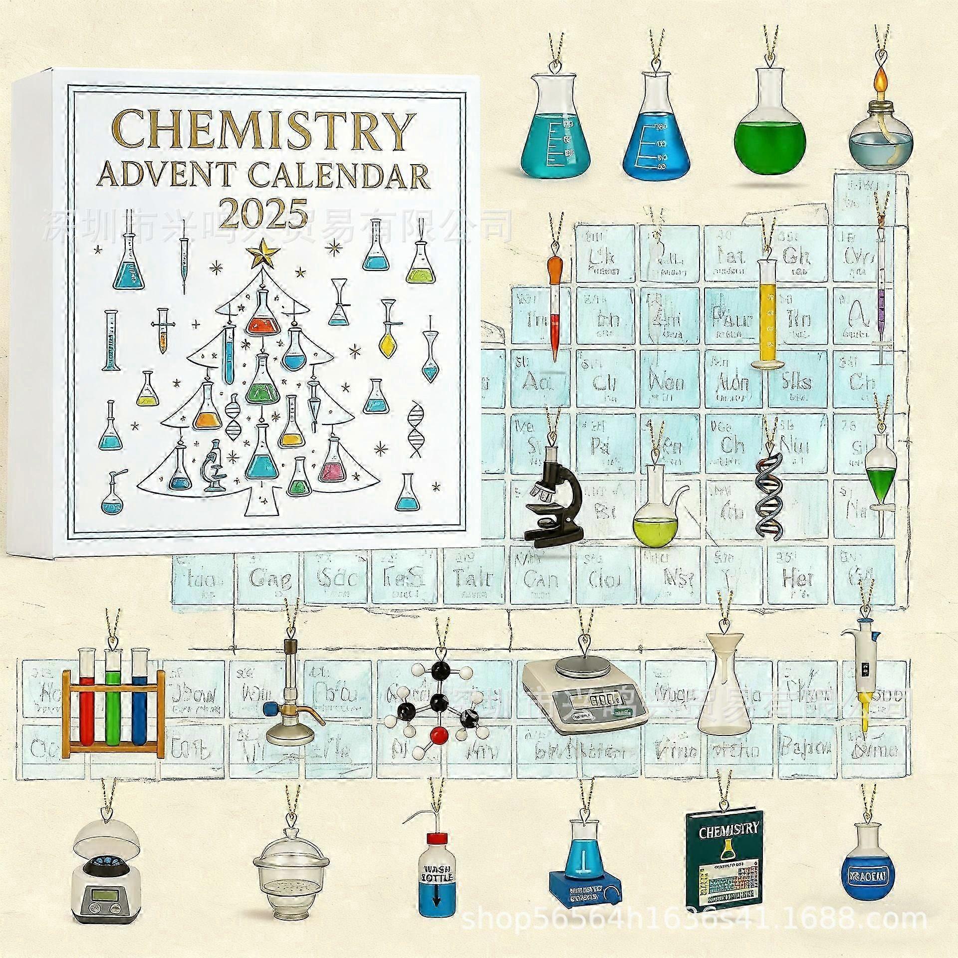 Chemistry Advent Calendars 2025, 24 Days Christmas Countdown Calendar with Experiments Chemistry ...