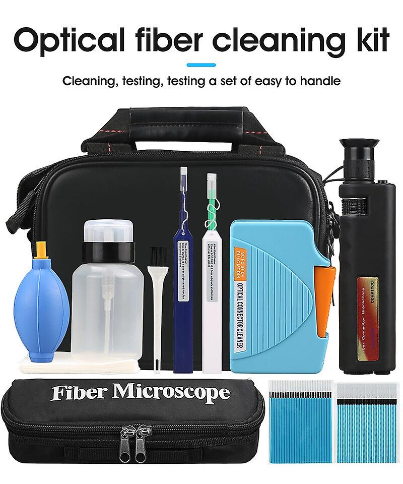 Fiber Cleaning Kit/fiber Optic Ftth Tool Kit Fttx Network Testing Tool ...