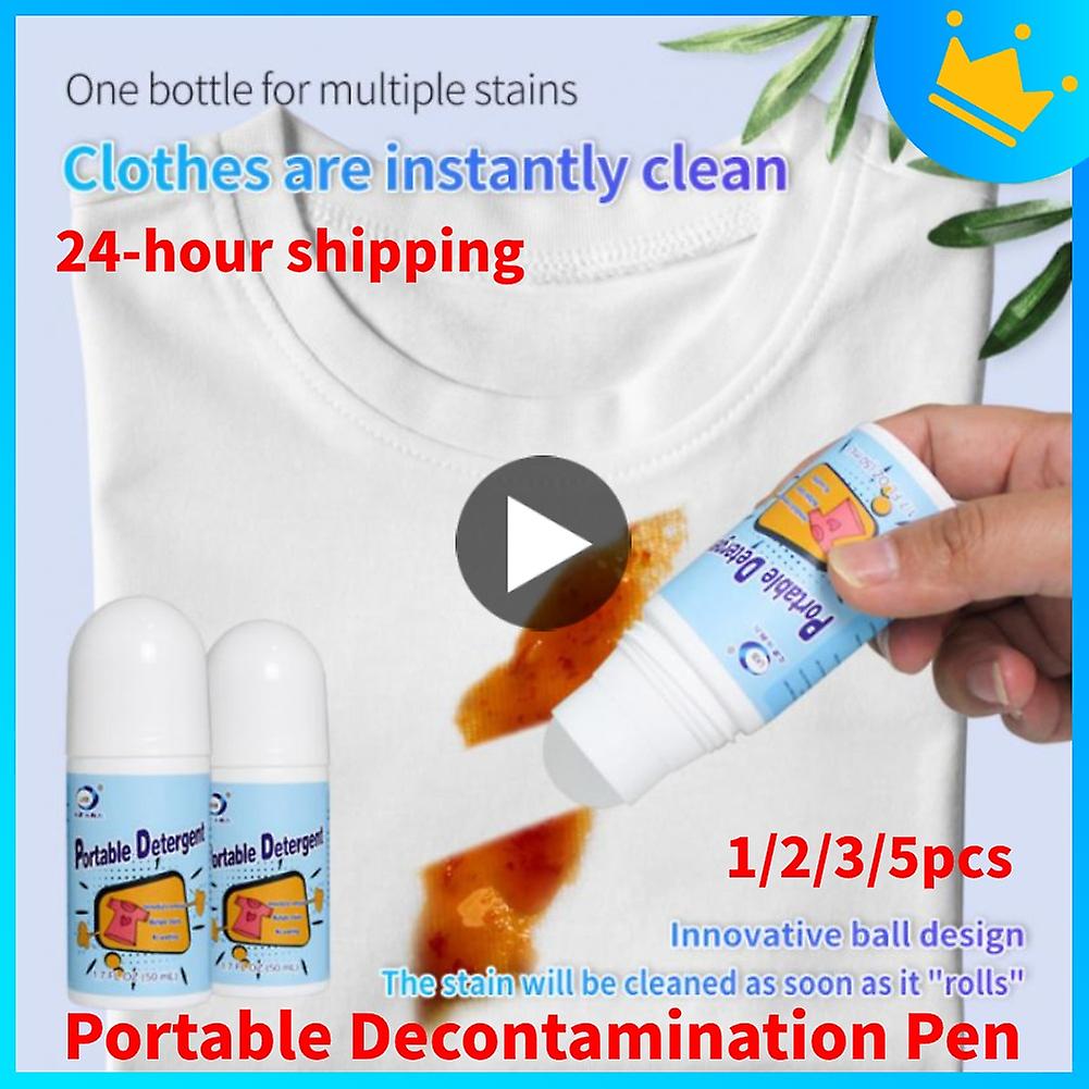 Clothes Stain Removal Rolling Ball Oil Stain Cleaning Portable Cleaning ...