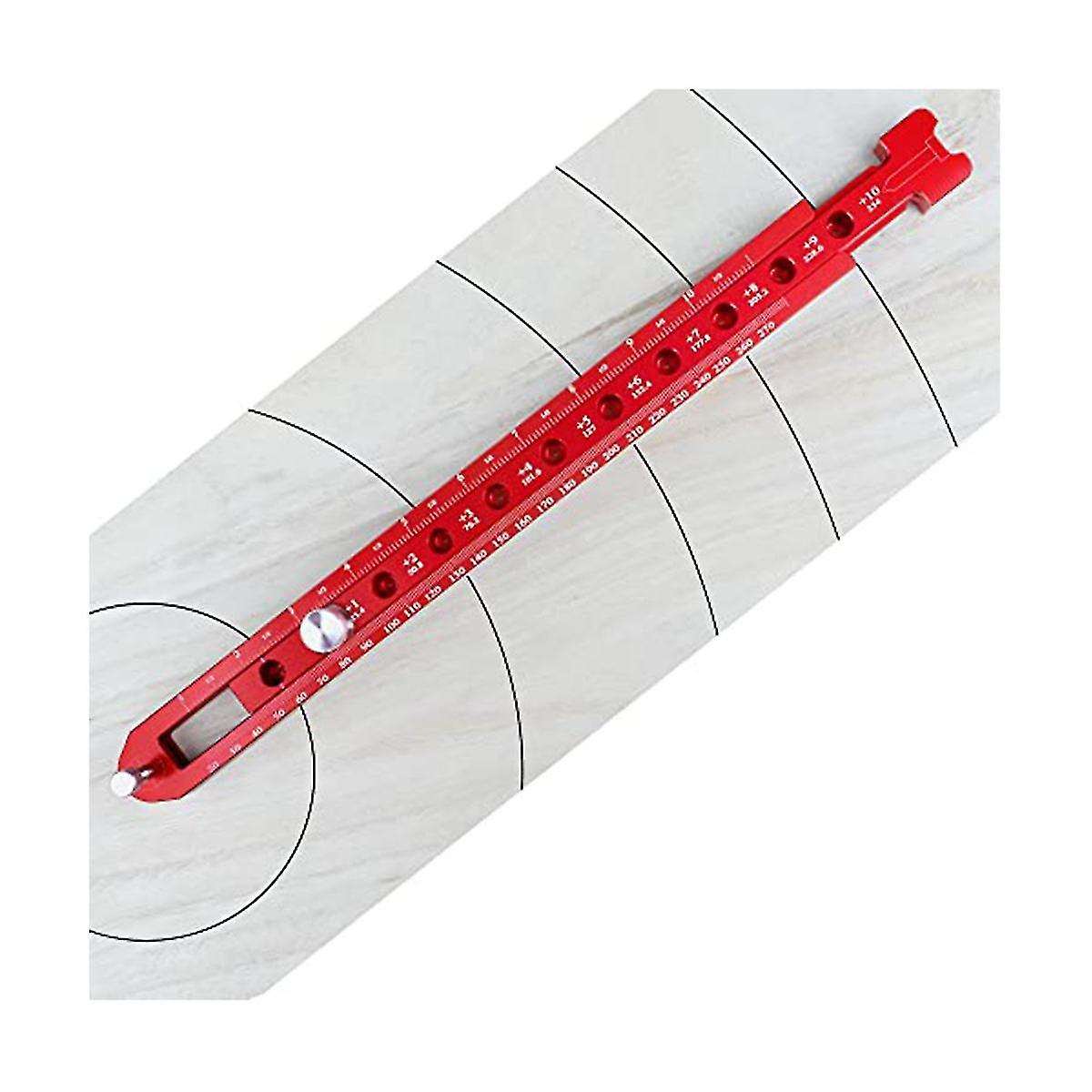 Woodworking Compass Scriber, Adjustable Metric/inch Arc Drawing Ruler ...