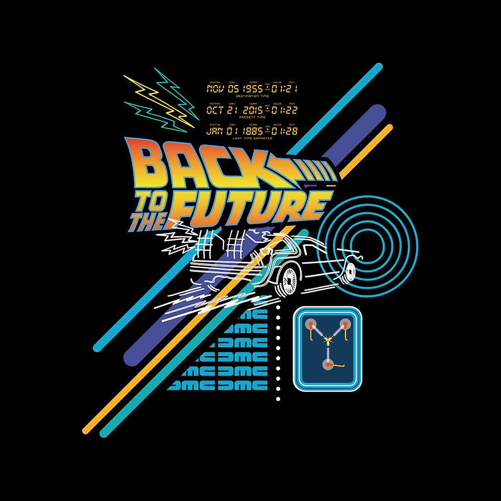 Back to the Future Delorean Outline Countdown Men's Varsity Jacket ...