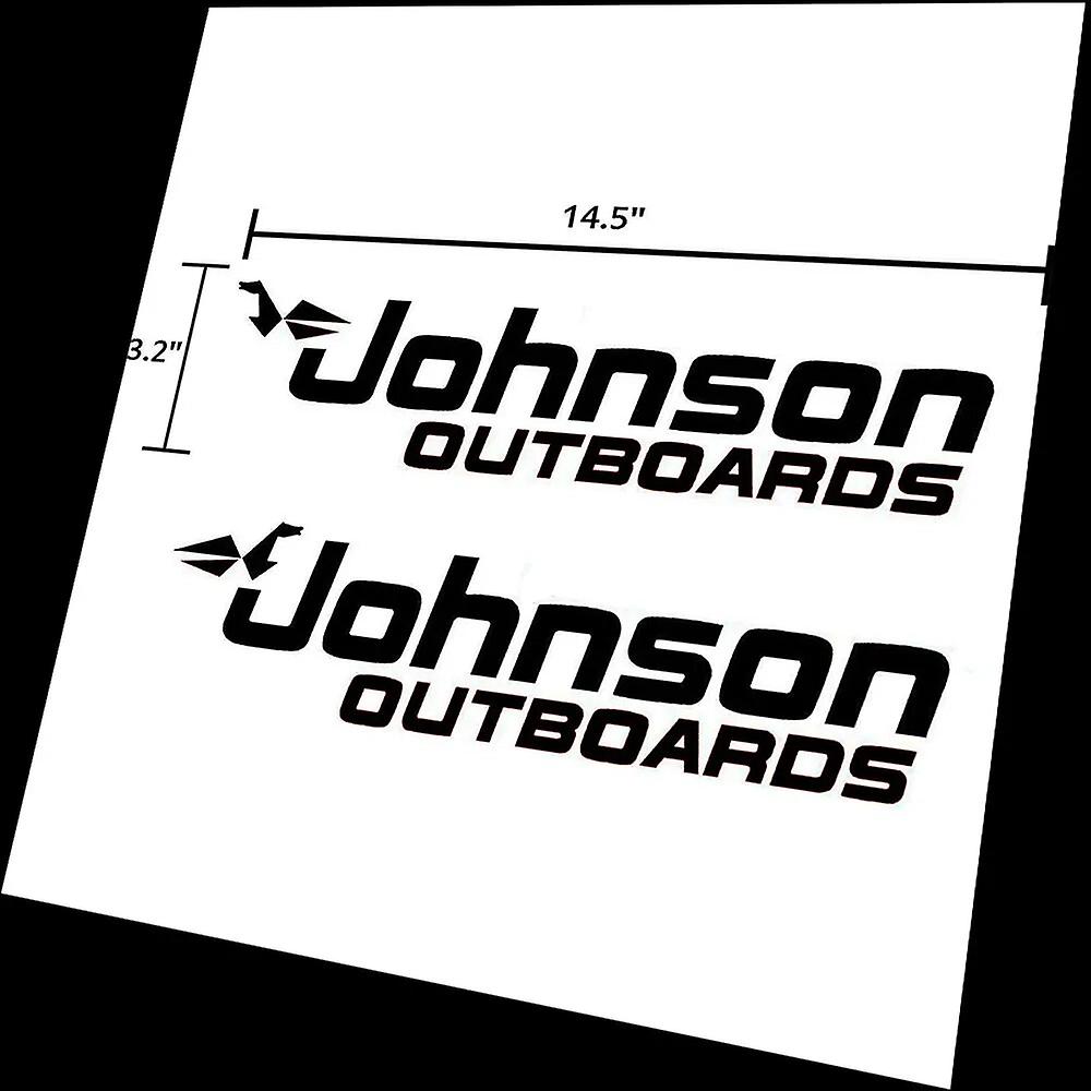 2 Pack for Johnson Outboard Boat Motor Decals Stickers Graphics.~8001 ...