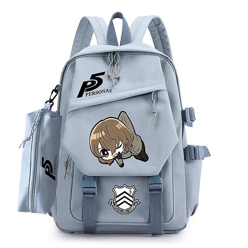 Persona 5 Anime School Backpack Nylon Bagpack Rucksack Casual Travel ...