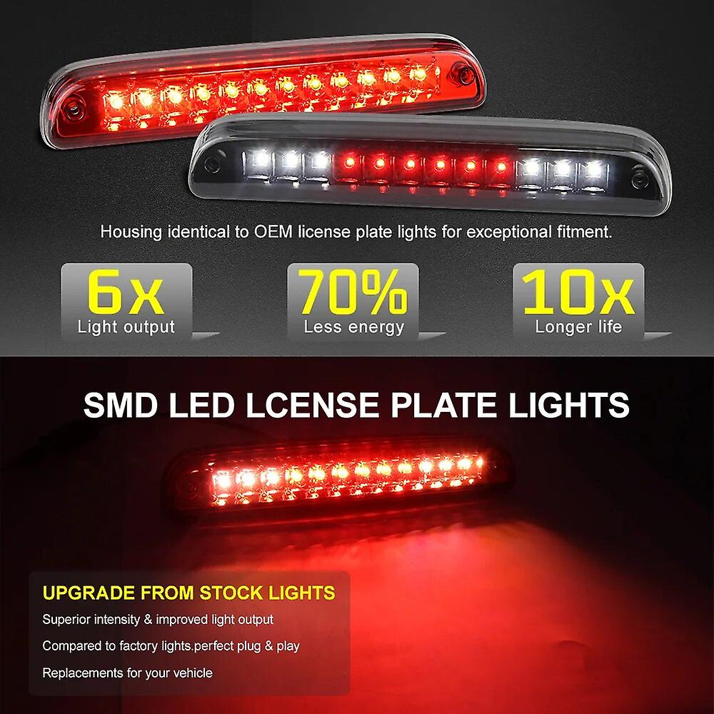 Rear Led Third High Mount Brake Stop Light Smoked Lamp For Ford Ranger ...