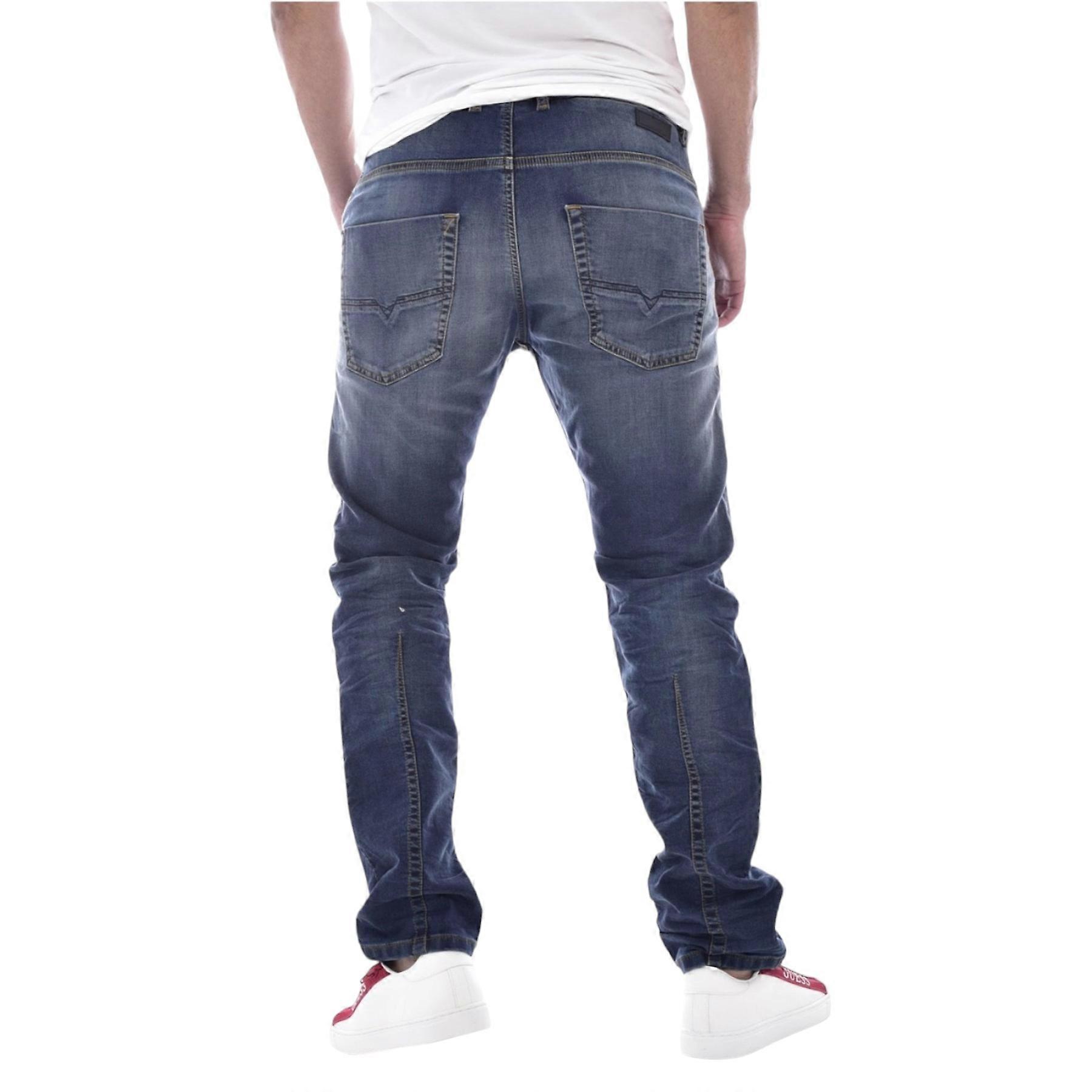 Diesel Krooley R68ck Mens Denim Jogg Jeans Stretch Regular Fit Tapered ...