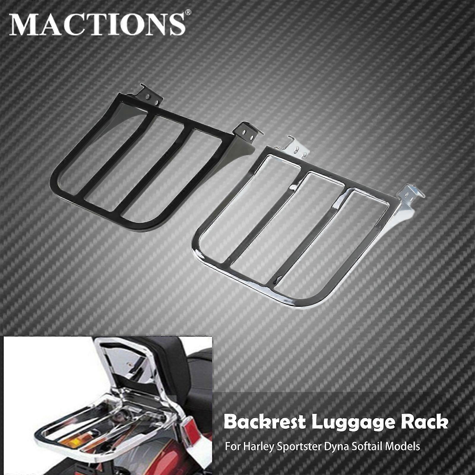 Motorcycle Sissy Bar Backrest Luggage Rack For Harley Sportster XL883 ...