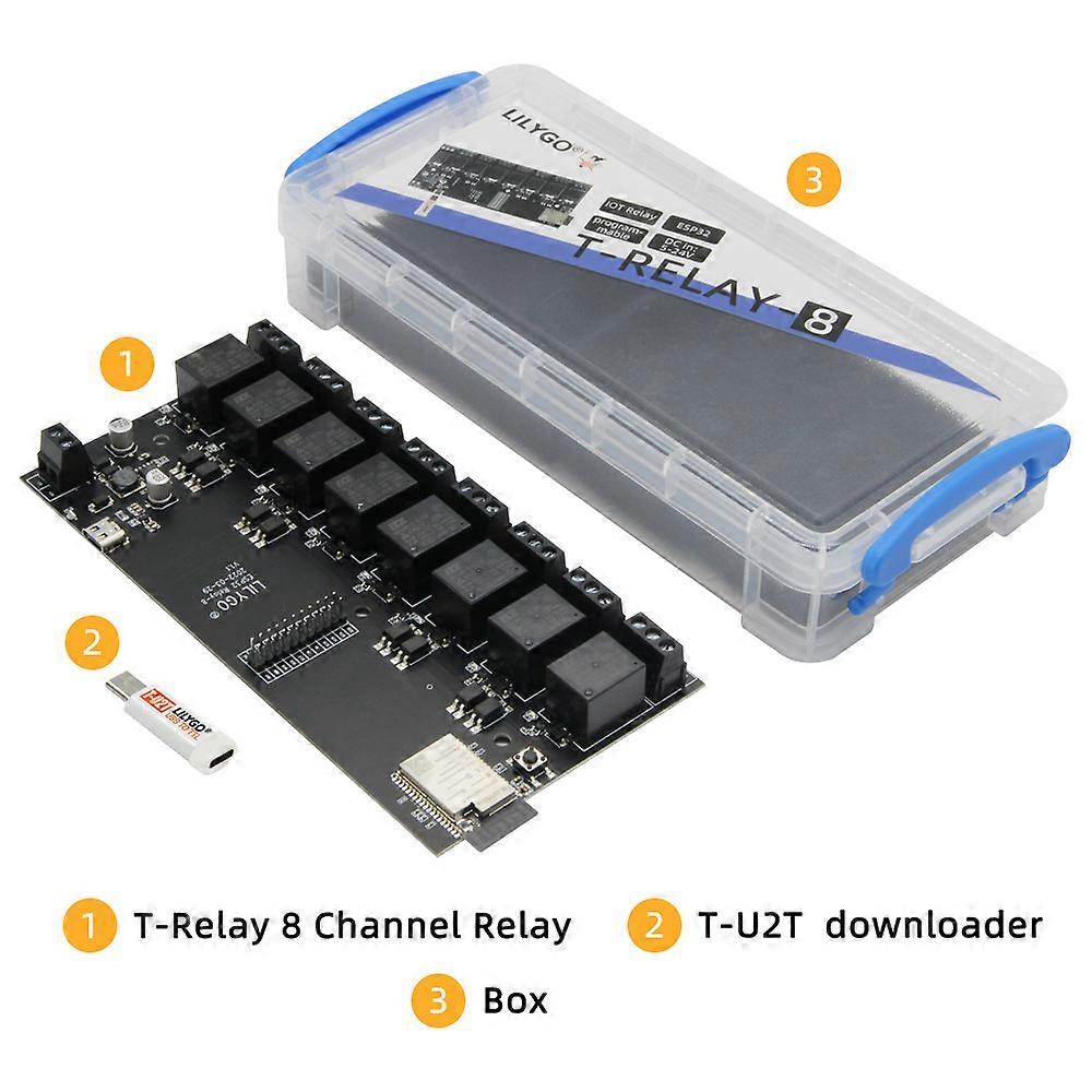 T-relay Esp32 8-way 5v Relay Iot Relay Module Wireless Development ...