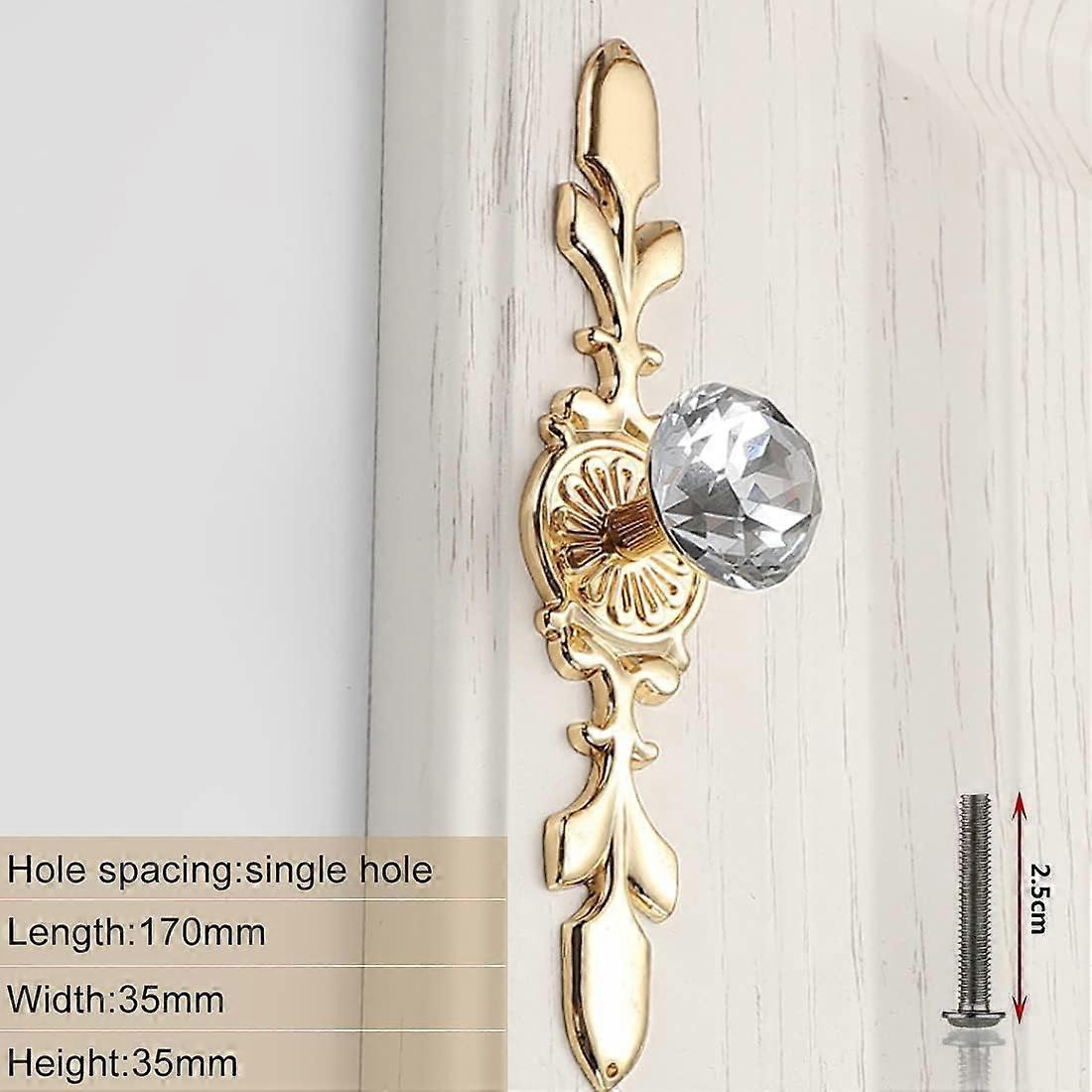 6-PCS Crystal Drawer Knobs Modern Glass Cabinet Knobs Diamond Drawer ...